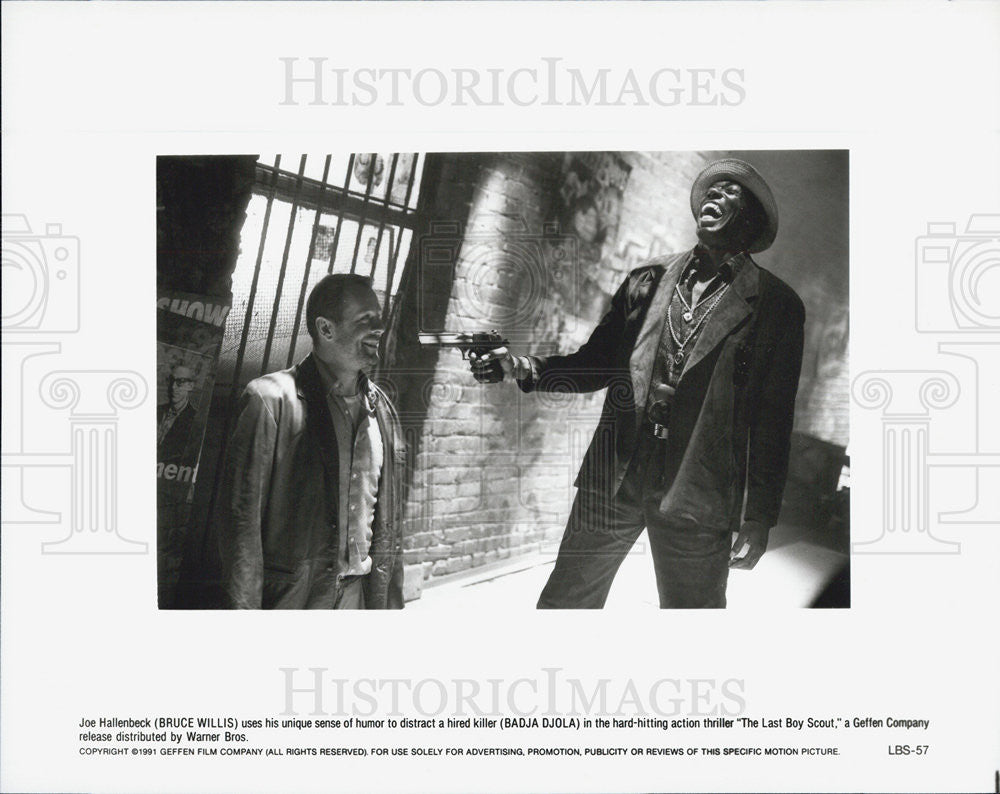 Bruce Willis & Badja Djola in The Last Boy Scout 1991 vintage promo ...