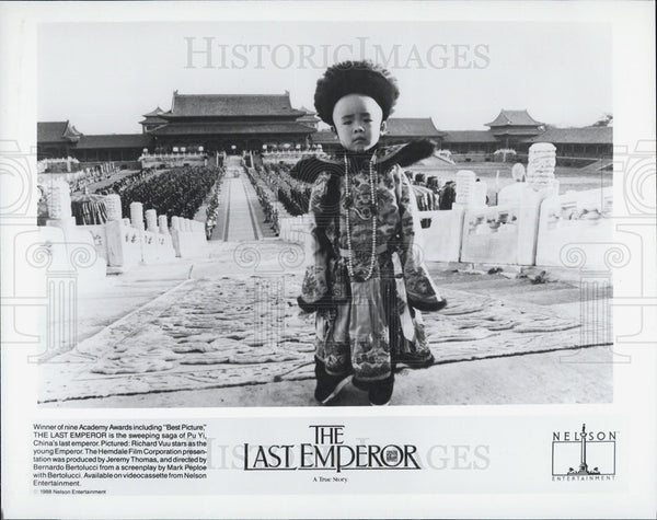 The Last Emperor Richard Vuu Young Emperor Movie 1988 vintage promo ...