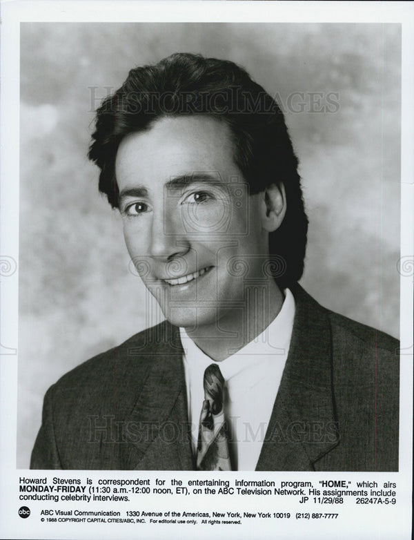 Howard Stevens HOME 1988 vintage promo photo print - Historic Images
