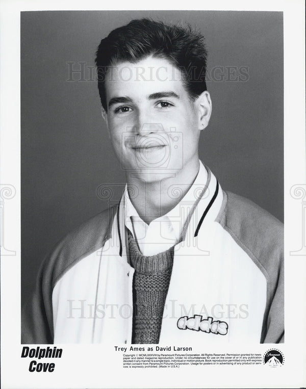 Trey Ames in Dolphin Cove 1989 vintage promo photo print - Historic Images