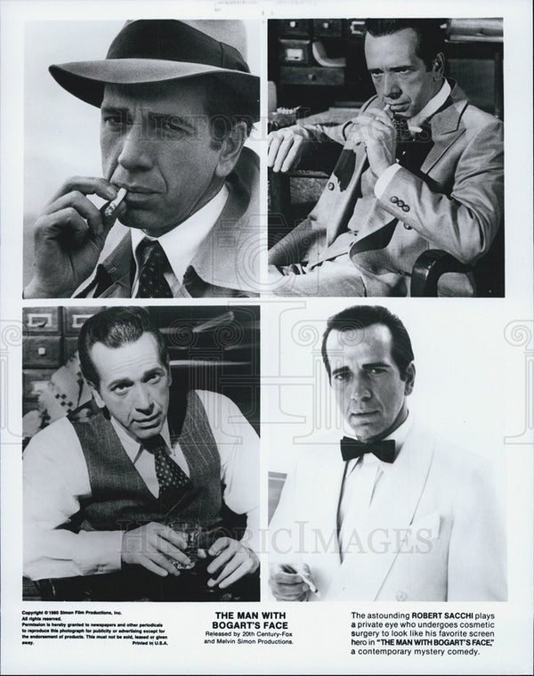 Robert Sacchi in The Man With Bogart's Face Undated vintage promo photo ...