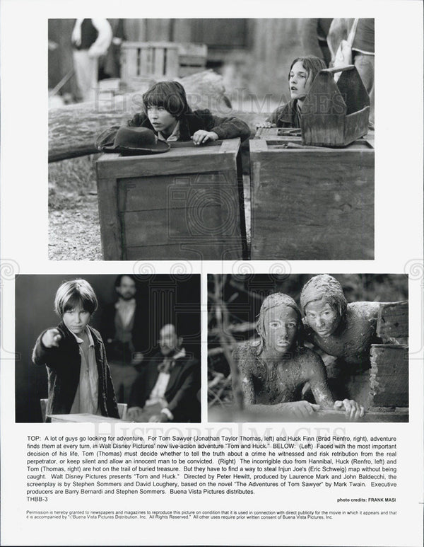 Johnathon Taylor Thomas in Tom & Huck 1995 vintage promo photo print ...