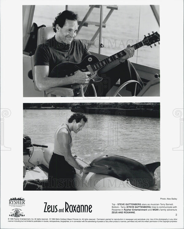Steve Guttenberg stars as Terry Barnett in Zeus and Roxanne. 1996 ...