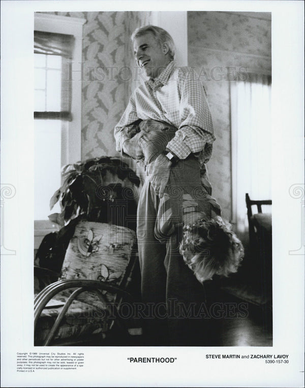 Actors Steve Martin And Zachary Lavoy Starring In Parenthood 1989 ...