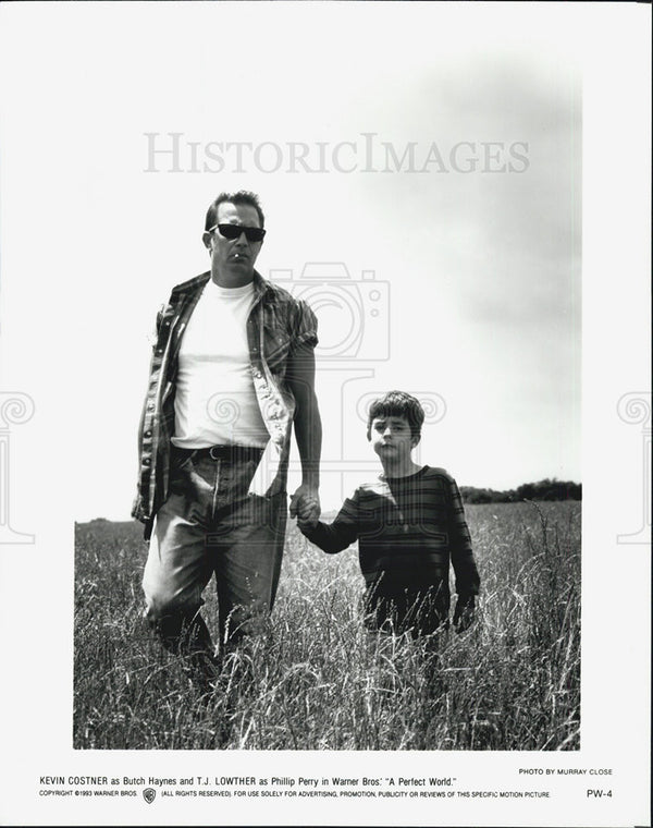 Kevin Costner & TJ Lowther in A Perfect World 1993 vintage promo photo ...