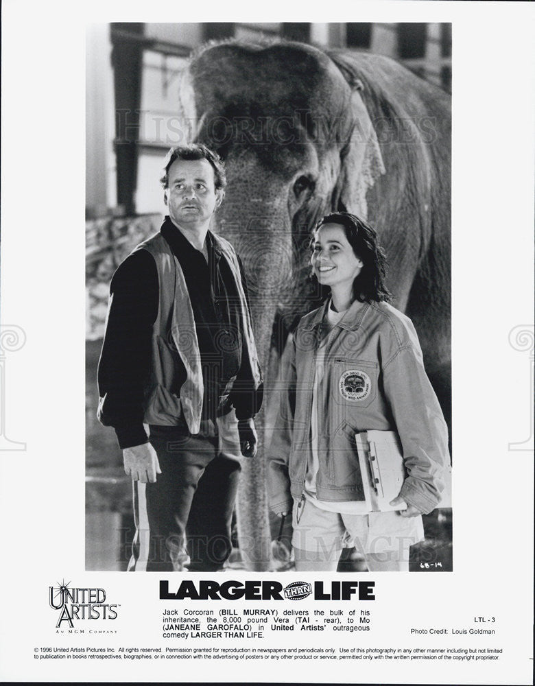 Bill Murray And Janeane Garofalo In Movie Larger Than Life 1996 vintage ...