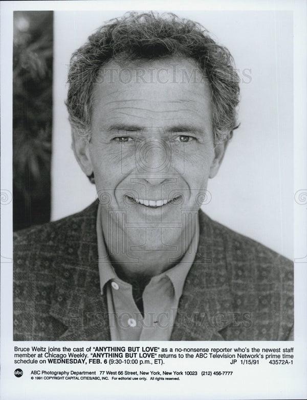Actor Bruce Weitz 1991 vintage promo photo print - Historic Images