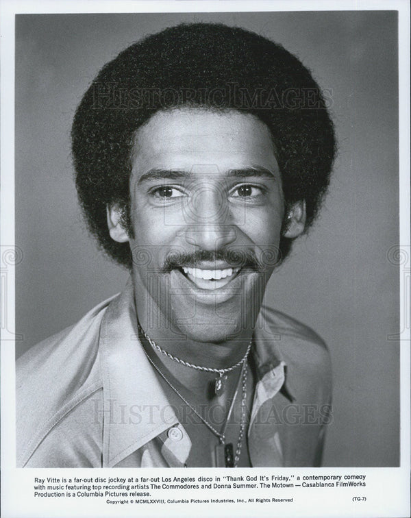 Ray Vitte in Thank God It's Friday 1978 vintage promo photo print ...