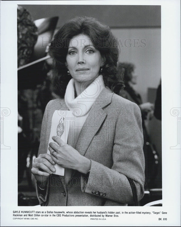Gayle Hunnicutt in Target 1985 vintage promo photo print - Historic Images