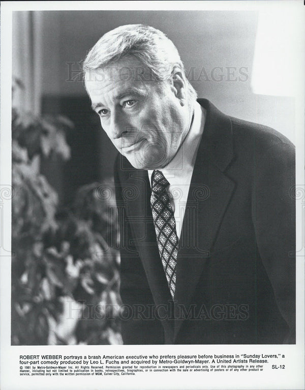 Robert Webber in Sunday Lovers 1981 vintage promo photo print ...