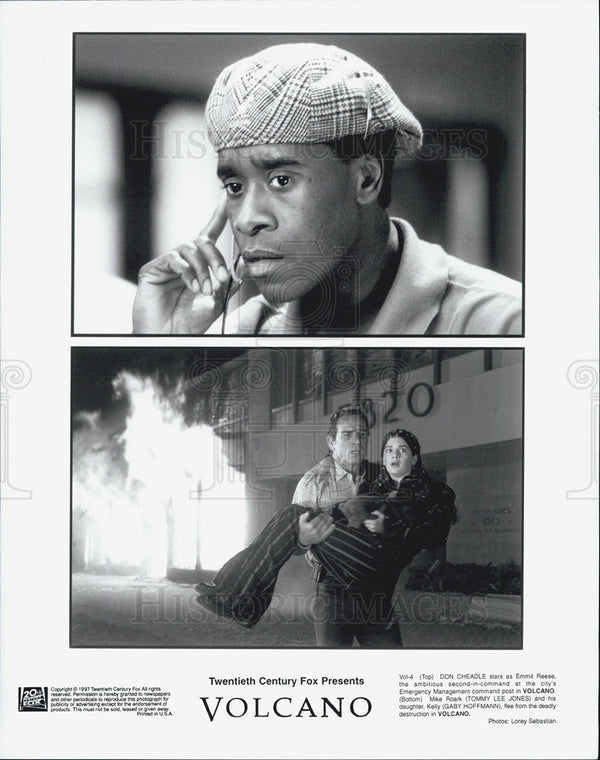 Don Cheadle,Tommy lee Jones,Gaby Hoffman in Volcano 1997 vintage promo ...