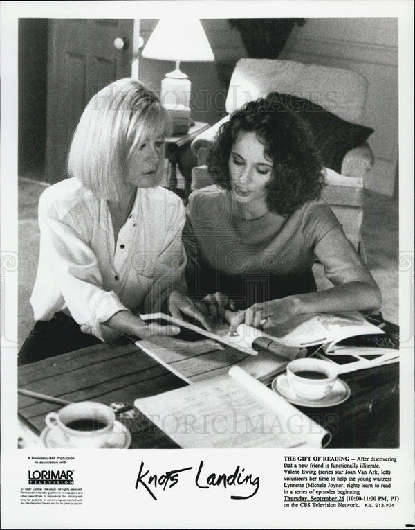 Knots Landing Joan Van Ark Michele Joyner 1991 vintage promo photo ...