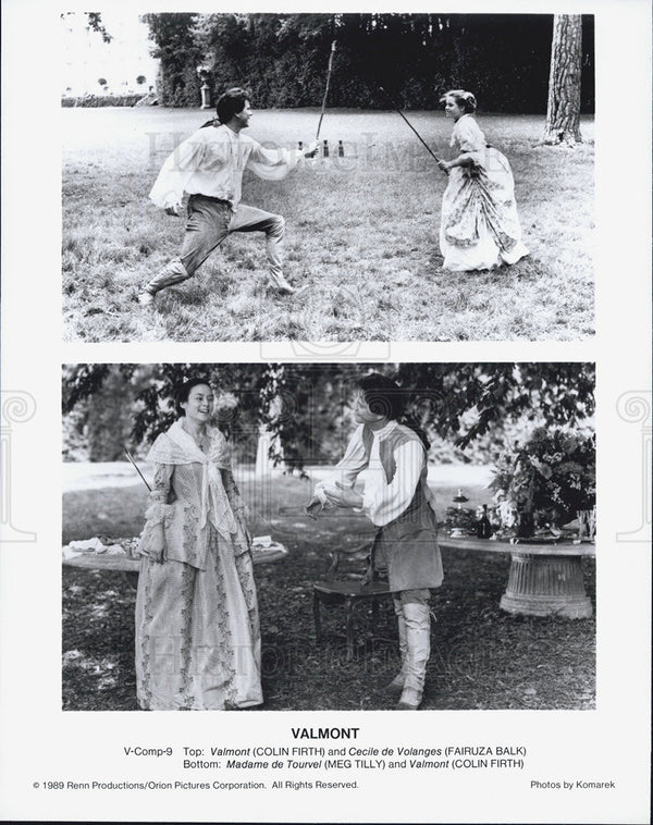 Valmont Colin Firth Fairuza Balk Meg Tilly 1989 vintage promo photo ...
