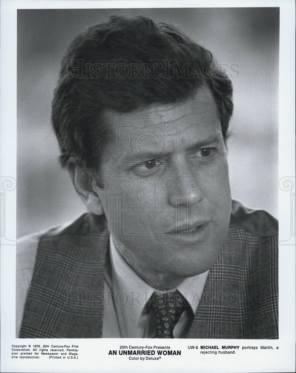 Actor Michael Murphy stars in An Unmarried Woman. 1978 vintage promo ...