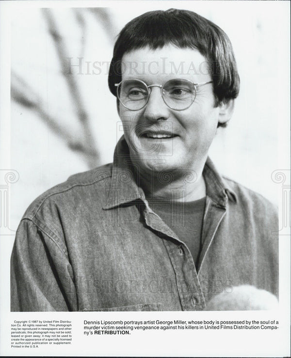 Dennis Lipscomb in Retribution 1987 vintage promo photo print ...