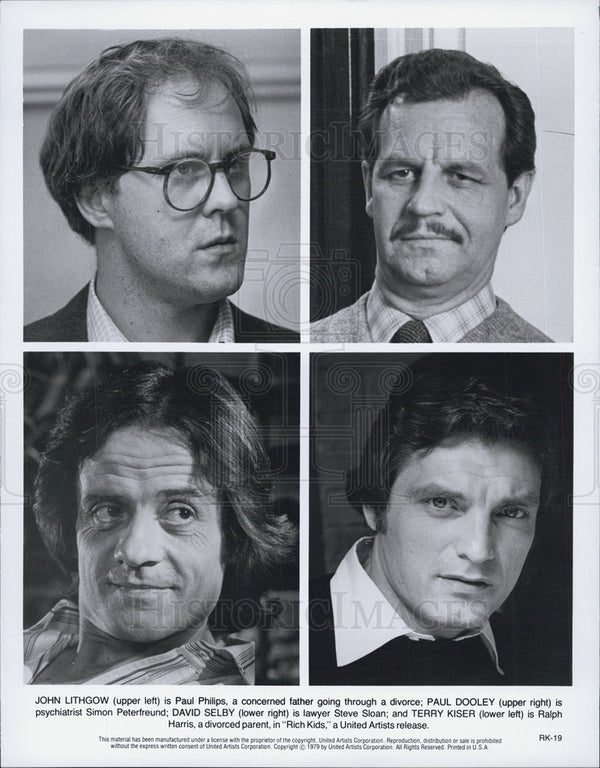 Cast of Rich Kids 1979 vintage promo photo print - Historic Images
