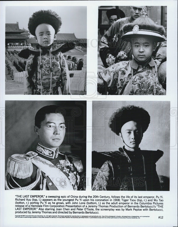 Richard Vuu Tijger Tsou Wu Tao John Lone THE LAST EMPEROR 1987 vintage ...