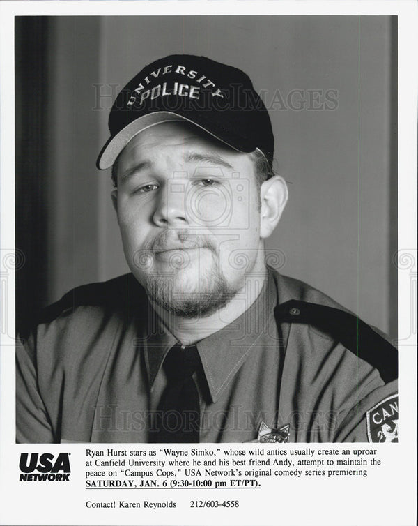 Wayne Simko, star of Campus Cops on USA Network 1995 vintage promo ...