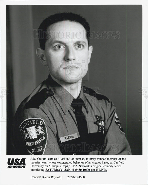 J.D. Cullum on Campus Cops 1995 vintage promo photo print - Historic Images