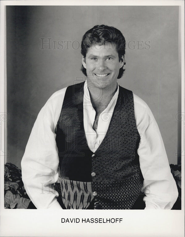 Actor David Hasselhoff Undated vintage promo photo print - Historic Images