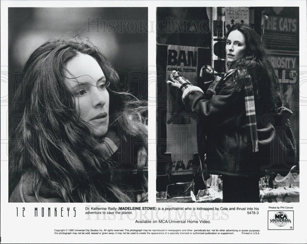 Madeleine Stowe as Dr Katherine Rally in 12 Monkeys 1995 vintage promo ...