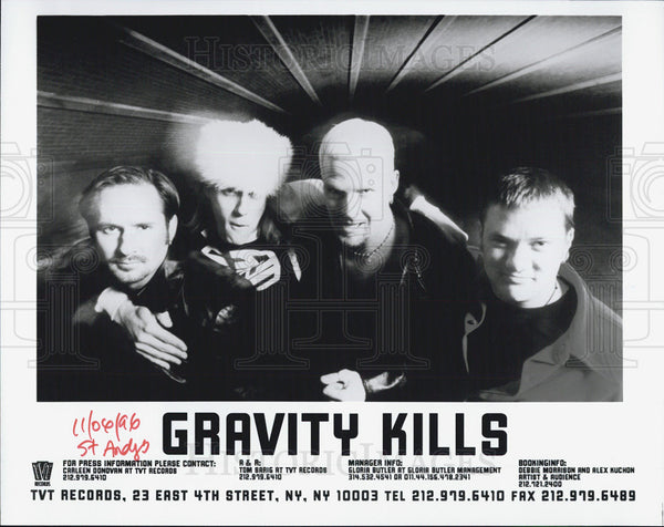 American Rock Musical Group Gravity Kills 1996 vintage promo photo ...