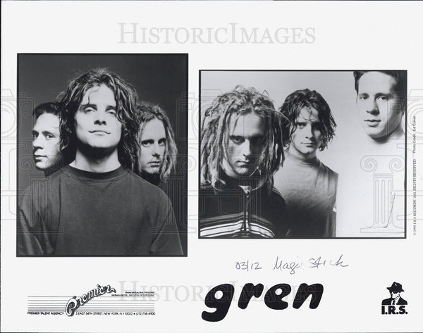 Gren Musicians Band Recording Artists 1995 vintage promo photo print ...