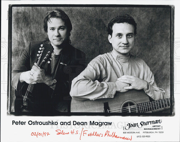 Peter Ostroushko Dean Magraw Musicians 1997 vintage promo photo print ...
