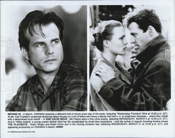 of Bill Paxton, Robin Wright and Aidan Quinn Undated vintage promo ...