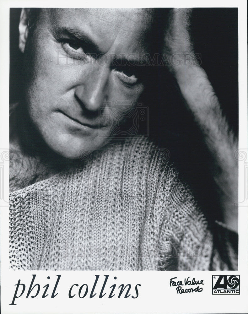 Phil Collins Singer Songwriter Undated vintage promo photo print ...
