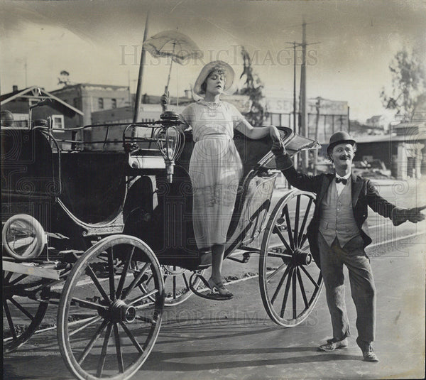 Scene from Old Time movies. Undated vintage promo photo print ...
