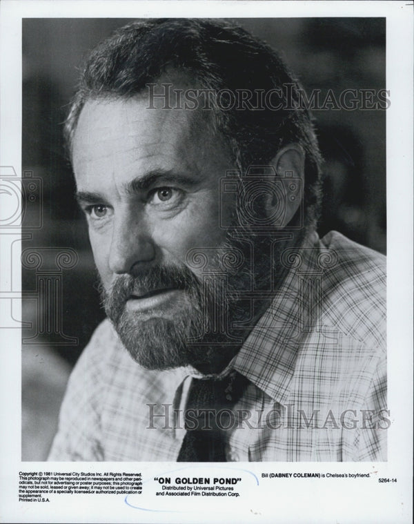1981 Press Photo Actor Dabney Coleman In Movie "On Golden Pond ...
