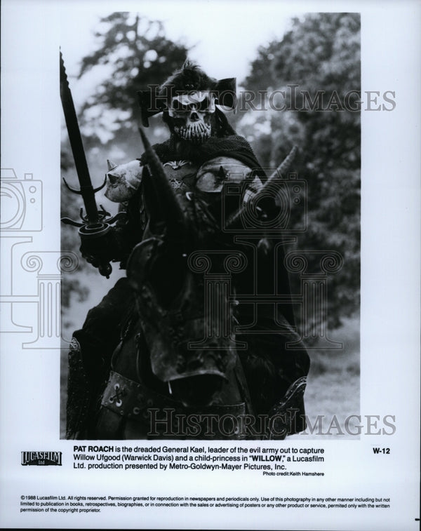 1988 Press Photo Film "Willow" stars Val Kilmer Pat Roach Warwick Davi ...