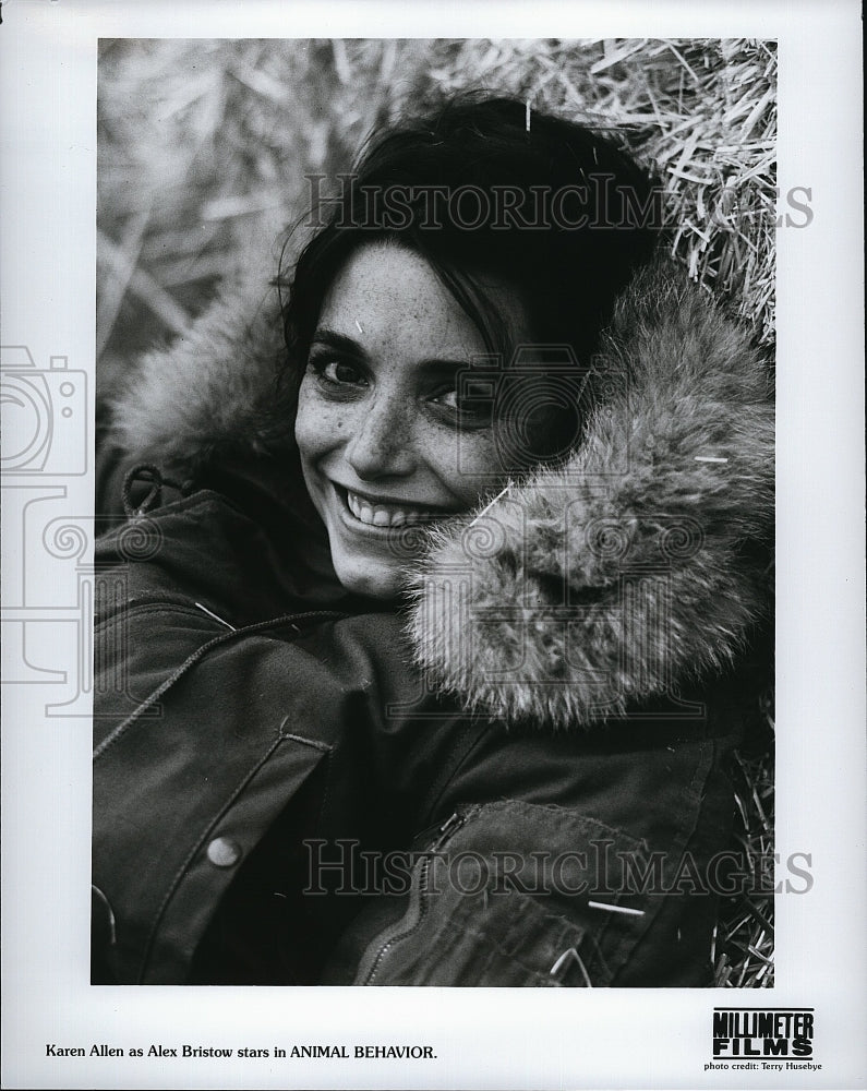 1989 Press Photo "Animal Behavior" starring Karen Allen - Historic Images
