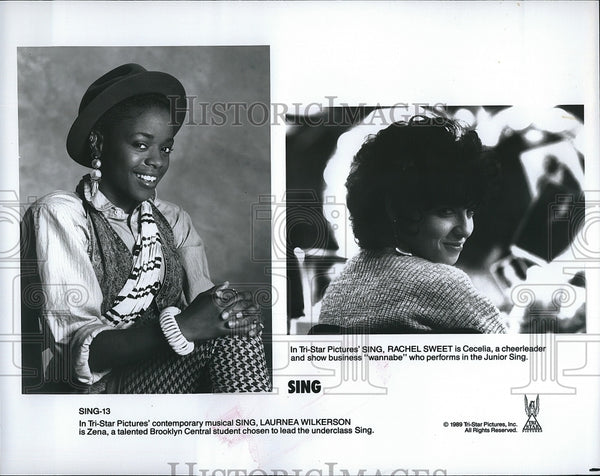 1989 Press Photo Laurnea Wilkerson and Rachel Sweet in "Sing ...