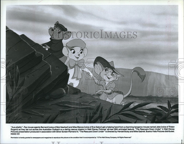1987 Press Photo Scene From Disney Animated Film "The Rescuers ...
