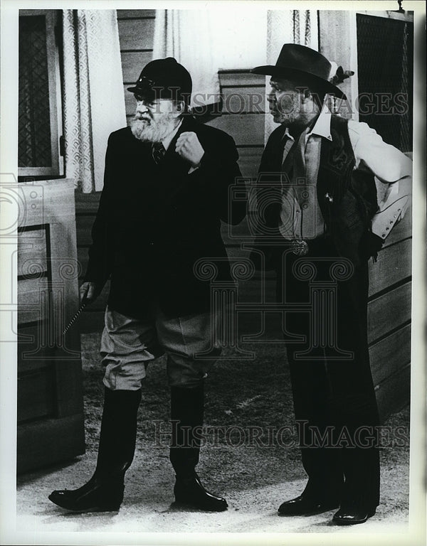 1987 Press Photo Easy Street Actor Jack Elam Lee Weaver - Historic Images