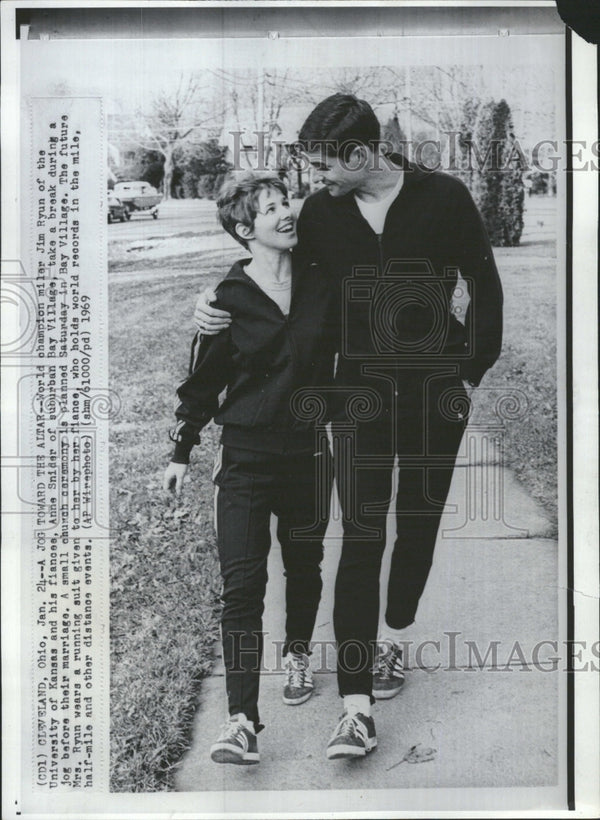 1969 Jim Ryun World Champ Miler Anne Snider - Historic Images