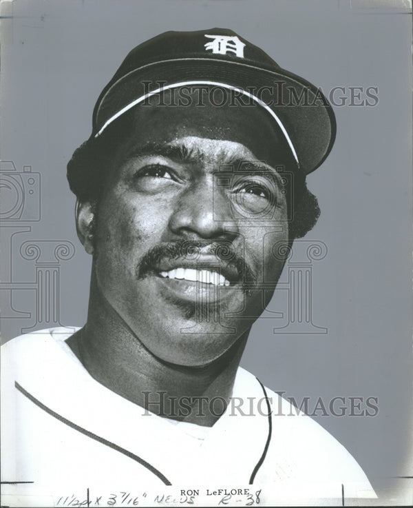 1976 Ron LeFlore Detroit Tigers Baseball - Historic Images