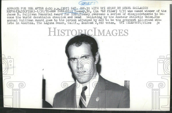 1970 Bill Toomey, 30, winner of award - Historic Images