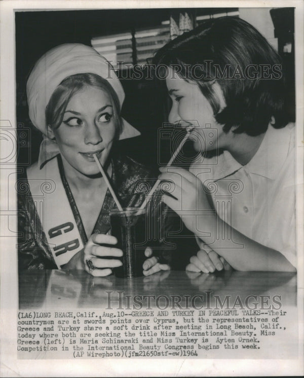 1964 Ms. Greece and Ms. Turkey - Historic Images