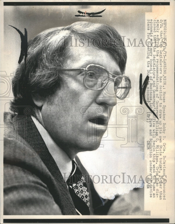 1975 House Speaker Bobby D. Crim - Historic Images