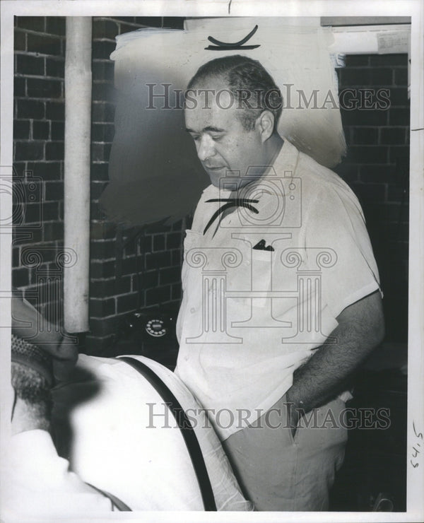 1961 Musician Nathan Gordon passenger on cruise ship - Historic Images