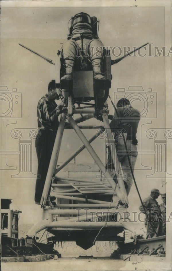 1958 Aircraft Temperature Suit Worlds Man - Historic Images