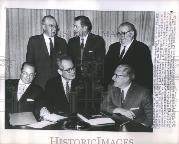 1962 Press Photo Willard Wirtz Labor Secretary NY - Historic Images
