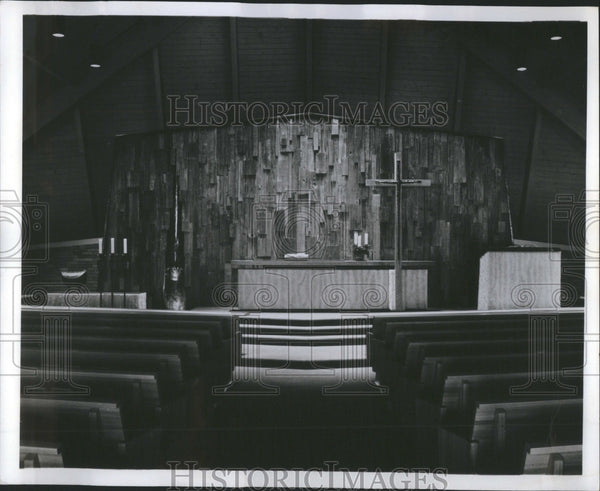 1963 Chancel of Trinity Lutheran Church Press Photo - Historic Images