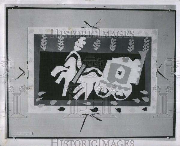 1955 Art Henry Matisse Burial Of Pierrot - Historic Images