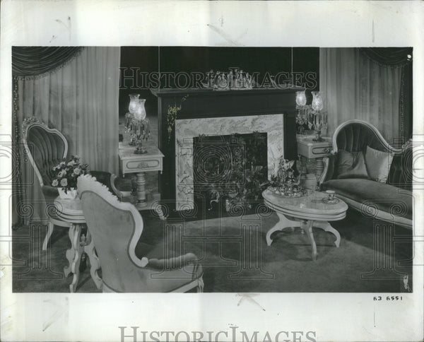 1964 Victorian Living Room Decor - Historic Images