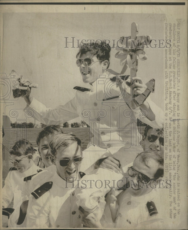 1972 David J Rappe Graduates Waco Tex - Historic Images