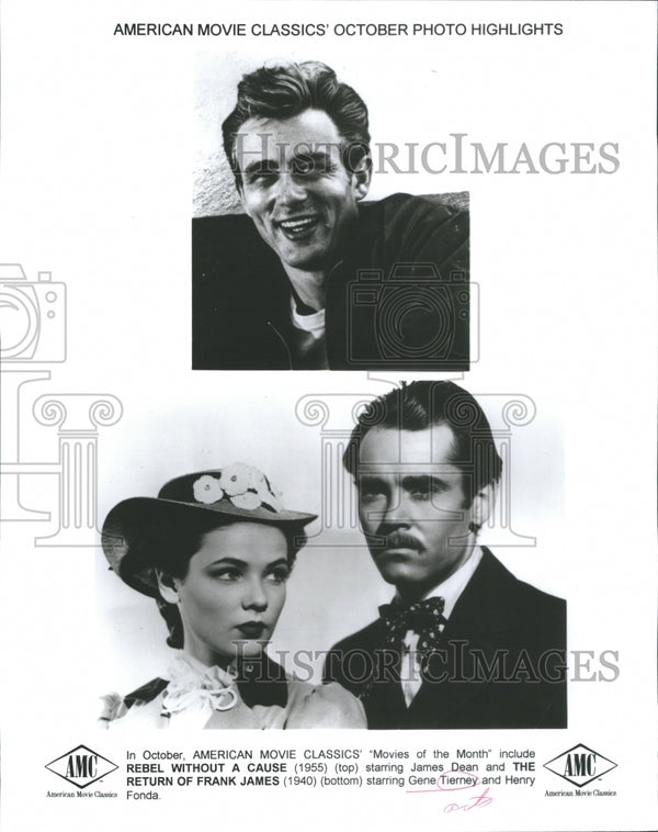 2000 James Dean Gene Tierney Henry Fonda - Historic Images
